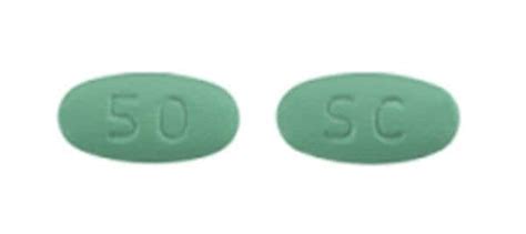 Pill Finder SC 50 Green Elliptical Oval Medicine