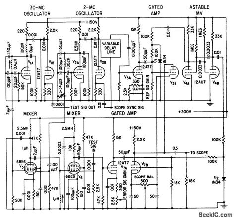 phase measuring at 30 mc control circuit circuit diagram