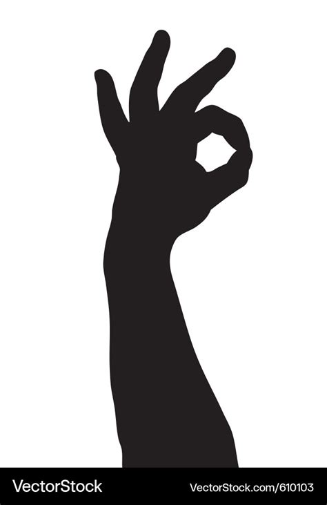 Hand Gesture Royalty Free Vector Image VectorStock