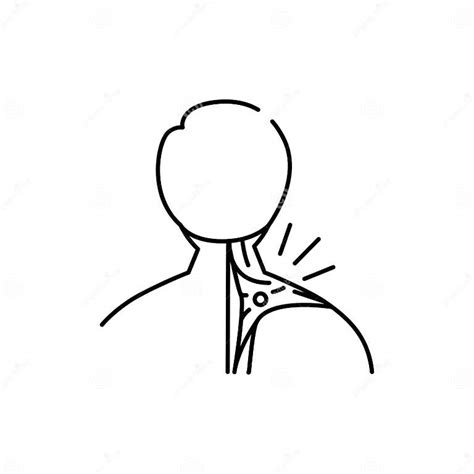 Myositis Kleurenlijnpictogram Ziekten Van De Mens Vector Illustratie
