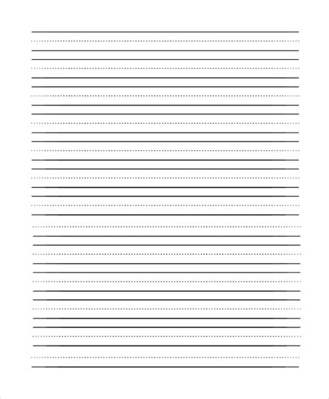 Grade 3 Lined Paper Template Lined Paper Printable