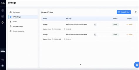 Api Settings Docupilot