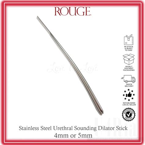 Rouge Stainless Steel Uretheal Sounding Dilator Stick 4 Mm Or 5 Mm