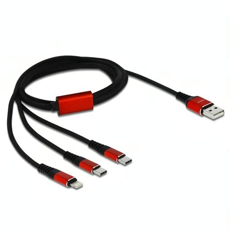 Usb 3 In 1 Kabel Versie Usb 2 0 Highspeed Aansluiting 1 2x Usb C Male Aansluiting 2 Usb A