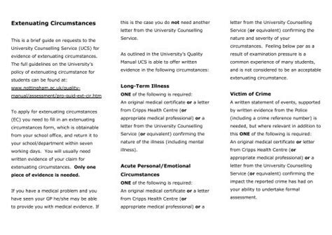 Extenuating Circumstances