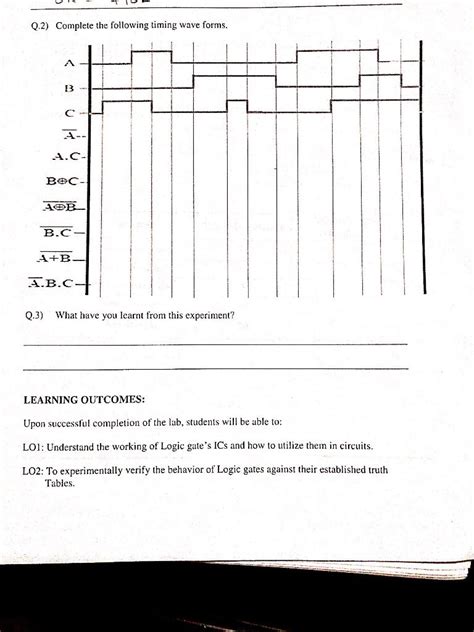 Solved Question Complete The Following Waveform And Chegg Com