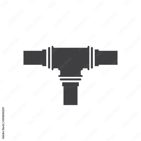 Gas Pipeline Vector Icon Tube Flat Sign Design Piping Icon Pipeline
