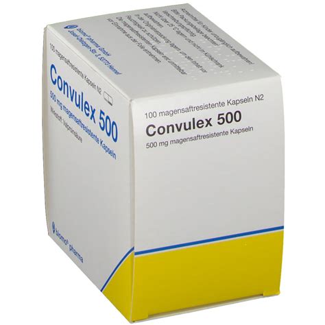 Convulex 500 Mg Magensaftresistente Kapseln 100 St Shop