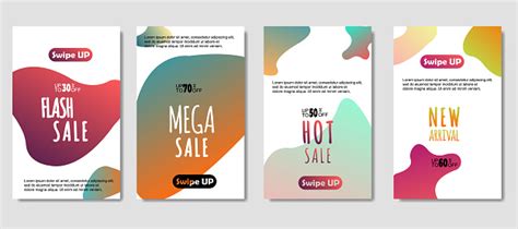 판매 배너동적 추상 유체 모바일 판매 배너 템플릿 디자인 메가 세일 스페셜 오퍼 세트 전단지 기프트 카드 벽에 포스터 커버북 배너 소셜 미디어 용 디자인 가격에 대한 스톡