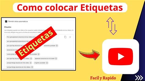 Como Poner Etiquetas En Youtube En Tutorial Paso A Paso Youtube