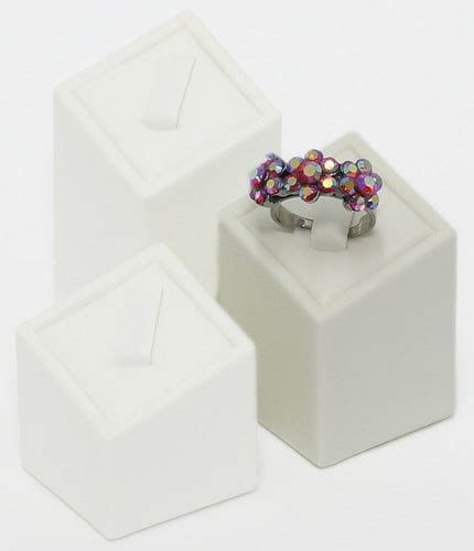 Ring Display Column Leatherette Medium Diamond Shape Shop Display Solutions