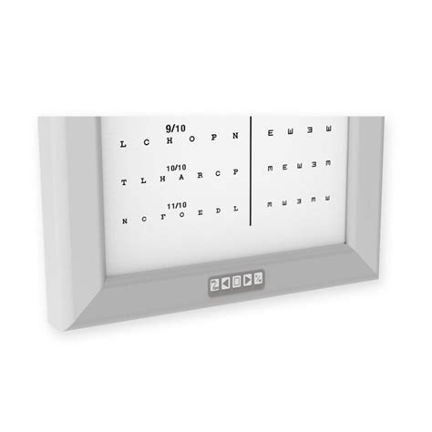 Mixed Decimal Ultra Slim Led Optometric Chart 3m 44712 Medi Shopgr