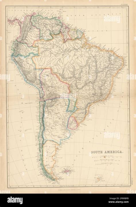 South America By Joseph Wilson Lowry Banda Oriental Patagonia 1859