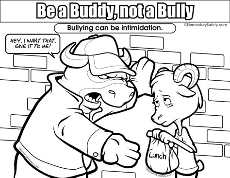 No Bullying Coloring Pages At Free Printable