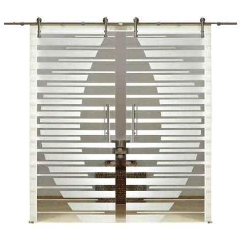 2 Leaf European Sliding Glass Barn Door Frosted 76x81 In 2022 Glass Barn Doors Sliding