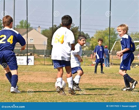 Young Boys Soccer Spotting The Ball Editorial Photography Image Of