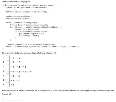 Solved Consider The Following Java Program Void