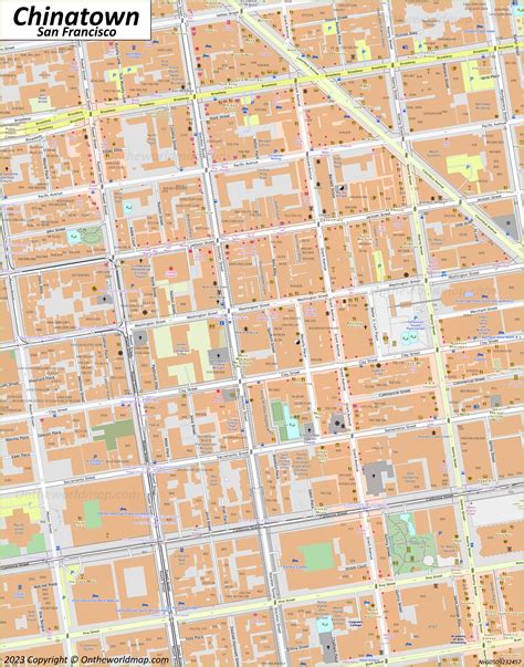Map Of San Francisco Chinatown