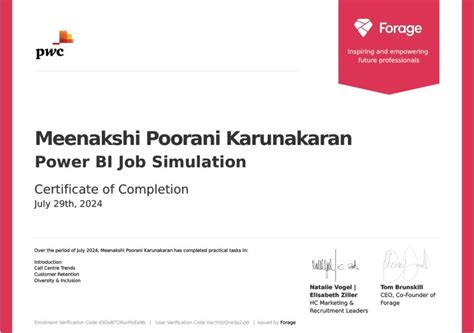 meenakshi poorani karunakaran on linkedin i just completed pwc