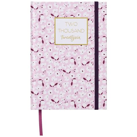 Otto A5 Day To Page 2026 Diary Pink Floral Officeworks