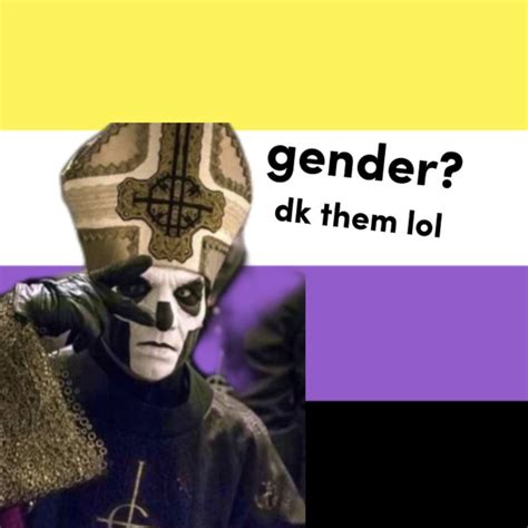 Nonbinary Terzo 🐝 Ghost Metal Band Ghost Papa Band Ghost