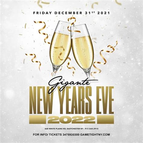 Gigante Ny New Years Eve Nye 2022 Tickets Boletosexpress