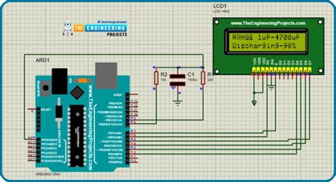 Capacitance Measurement Using Arduino The Engineering Projects