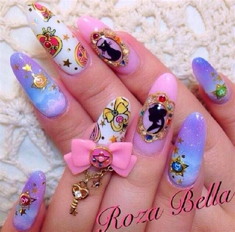 Sailor Moon Nails Kawaii Nails Anime Nails Cute Nail Polish