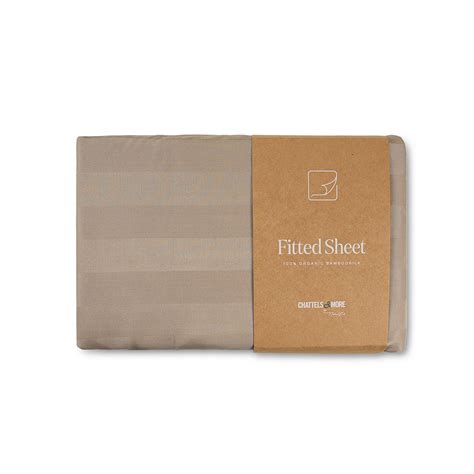 Fitted Striped Sheet King Sand