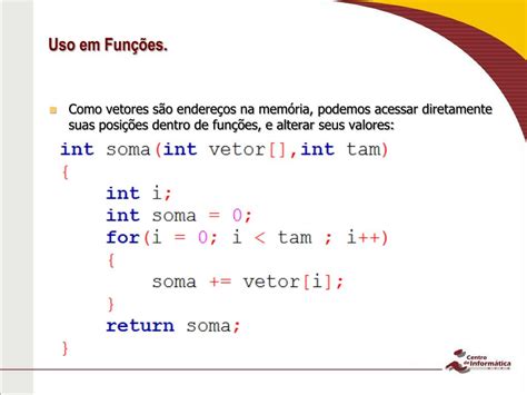 PPT Aula prática Vetores e Matrizes Monitoria de Introdução à