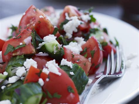 Cucumber Salad With Tomatoes And Goat Cheese Recipe Eat Smarter Usa
