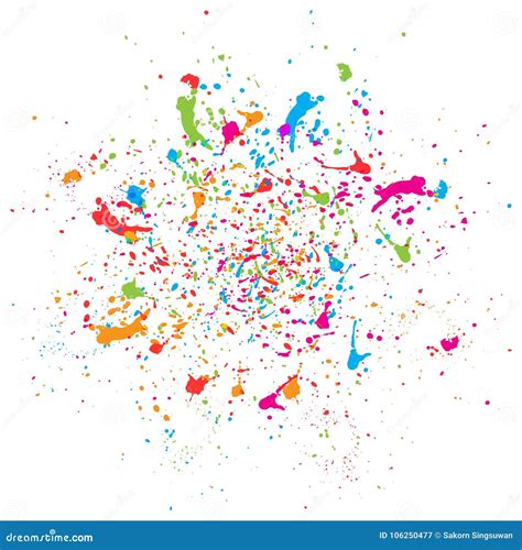 Abstract Splatter Color Background Illustration Stock Vector Illustration Of Black Colorful