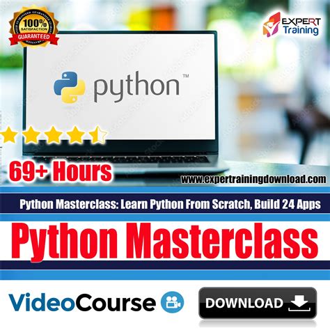 Python Masterclass Learn Python From Scratch Build 23 Apps 2024 Expert Training