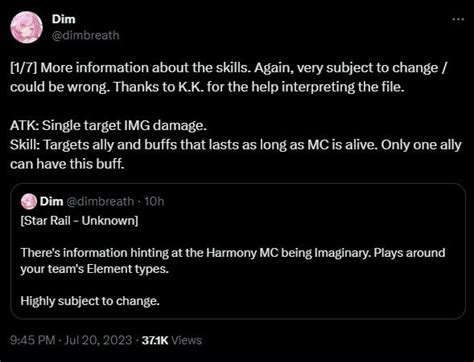 More Info On Future Mc Kit Dimbreath R Honkaistarrail Leaks