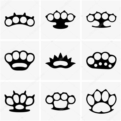 Brass Knuckles — Stock Vector © Denbarbulat 51387097