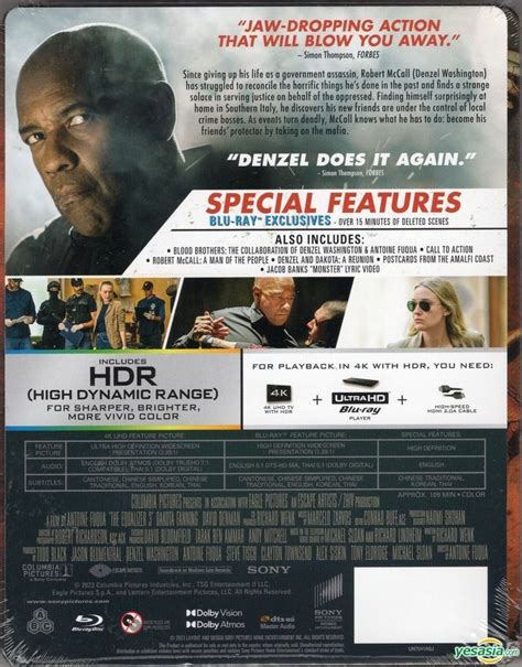 YESASIA The Equalizer 3 2023 4K Ultra HD Blu Ray Steelbook