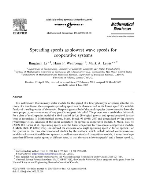 Li 2005 Download Free Pdf Function Mathematics Eigenvalues And Eigenvectors