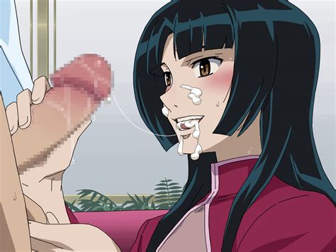 Rule 34 Blush Caressing Testicles Censored Cum Facial Fellatio Gundam Gundam 00 Kizaki Oral