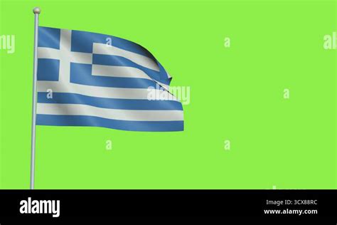 Greece Flag Slow Motion Stock Video Footage Alamy
