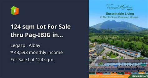 124 Sqm Lot For Sale Thru Pag Ibig In Legazpi Albay Lots 🚜 October