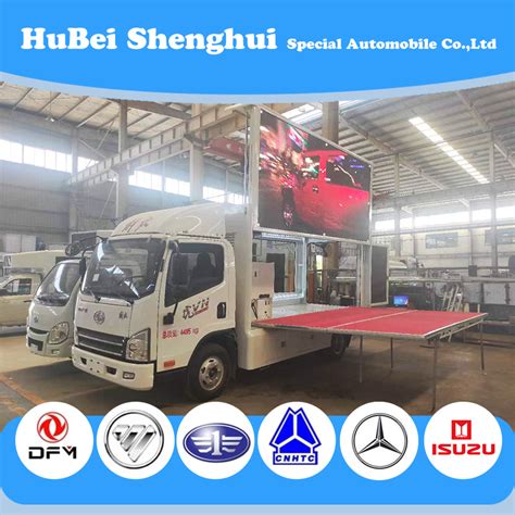 FAW Mobile Cinema Truck LED Display Billboard Display Screen Truck Advertising Truck Mobile
