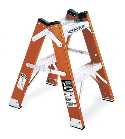 Werner 2 Steps 24 In Top Step Ht Step Stand 4xp47 T6202 Grainger