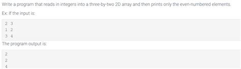Solved Write A Java Program That Reads In Integers Into A