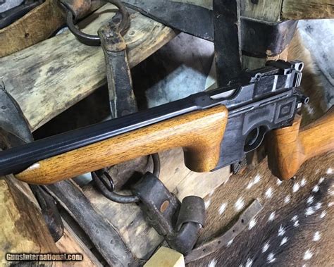 Mauser C96 Broomhandle Black Forest Carbine 7 63x25 Mauser Semi Auto