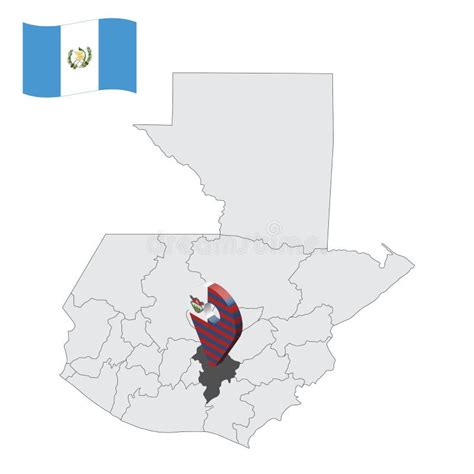 Flag Of Guatemala From Brush Strokes And Blank Map Of Guatemala High