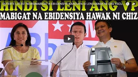 CHIZ ESCUDERO NAGSALITA NA MAY MABIGAT NA EBIDENSYA SA PANDARAYA NI