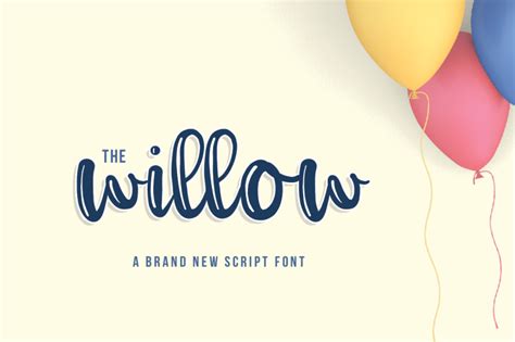 The Willow Script By Maroon Baboon Thehungryjpeg The Willow Script By Maroon Baboon Thehungryjpeg