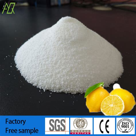 China 25kg Bag Food Grade 30 100 Mesh Monohydrate Or Anhydrous Citric