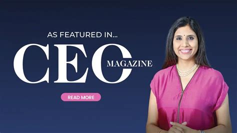 Director Mrs Sushma Boppana Featured In The Ceo Magazine