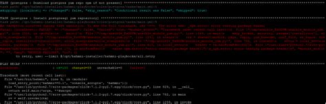 Installing Bahmni 092 Failed On Postgres Installation Bahmni